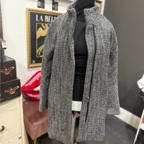 Express | Jackets & Coats | Express Womens Gray Tweed Coat | Poshmark